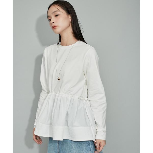 『セール実施中』参考価格：11，000円発売時期：2024年08月コンディション：C（やや使用感あり）使用感があり、やや気になる傷や汚れがあるアイテム全体的：汚れ袖口：毛玉参考商品名：【WEB限定・洗える】ギャザーペプラムカットソー参考品番...