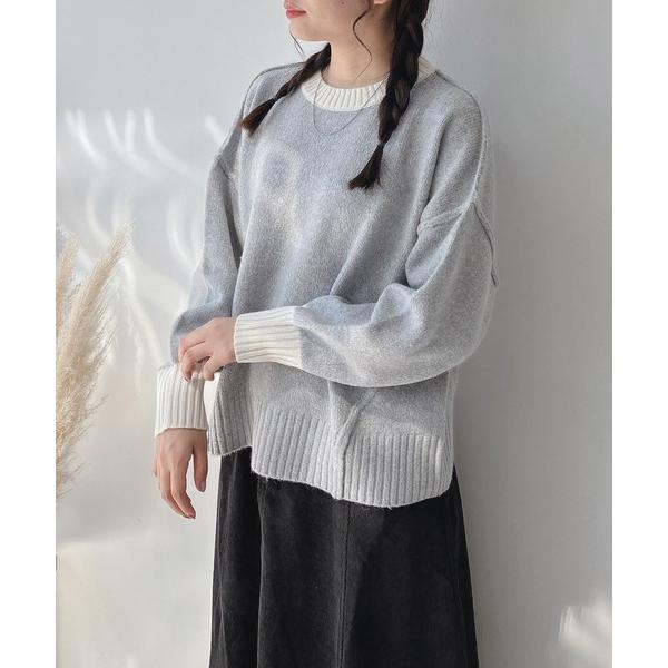 『タイムセール実施中』参考価格：7，590円発売時期：2023年08月コンディション：B（目立つ使用感なし）使用感が少ない、または気にならないアイテム袖口：毛玉参考商品名：☆もちもちMIX配色ニットプルオーバー参考品番：QN0553【商品に...