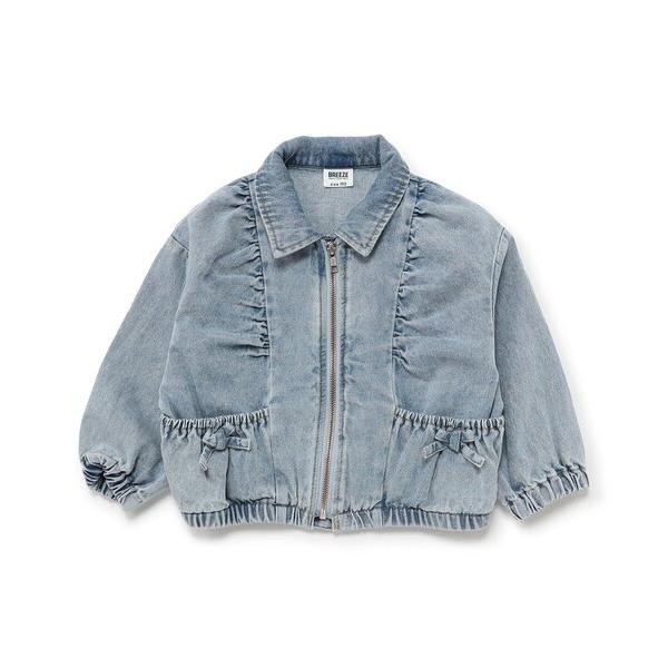 ZOZO問い合わせ番号:102175100ショップ:F.O.Online Store，エフオーオンラインストアブランド:BREEZE，ブリーズ商品名:リボンデニムジャケット_ジュニア対応カテゴリ:ジャケット/アウター>デニムジャケット...