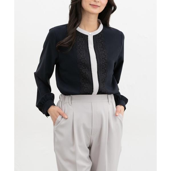 ZOZO問い合わせ番号:102175934ショップ:Honeys，ハニーズブランド:Honeys，ハニーズ，GLACIER，グラシア商品名:レース使いブラウスカテゴリ:トップス>シャツ/ブラウスブランド品番:525-61-0223素材...