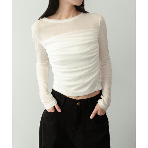 ZOZO問い合わせ番号:102176324ショップ:by muni:r，バイ ムニールブランド:on:nue，オンニュ商品名:【on:nue】エアリータッチシャーリングトップス /2026 SS COLLECTIONカテゴリ:トップス&gt...