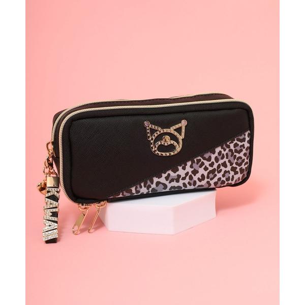 ZOZO問い合わせ番号:102176770ショップ:FUNALIVE，ファンアライブブランド:sanrio，サンリオ，FUNALIVE，ファンアライブ商品名:クロミ合皮ヒョウ柄フレームプレート多機能ポーチカテゴリ:財布/小物>ポーチブ...