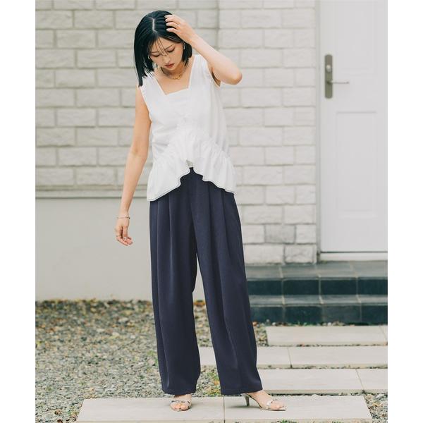 ZOZO問い合わせ番号:102176873ショップ:ur's，ユアーズブランド:ur's，ユアーズ商品名:ドロストタックとろみパンツカテゴリ:パンツ>その他パンツブランド品番:BHXU2067素材:ポリエステル 100%原産国:中国カ...