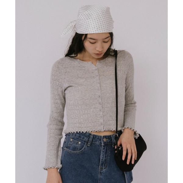 『タイムセール実施中』ZOZO問い合わせ番号:102177009ショップ:YARD PLUS/AUNT MARIE'S，ヤードプリュス/アントマリーズブランド:duei，デュイ商品名:アイレットコンパクトカーディガンカテゴリ:トップス&gt...