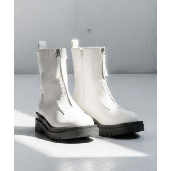 『セール実施中』ZOZO問い合わせ番号:102177397ショップ:Fusione，フュージョンブランド:LibertyDoll，リバティードール商品名:+5cm 軽量厚底 スクエアトゥ フロントジップ ショートブーツカテゴリ:シューズ&g...