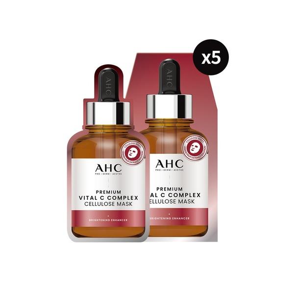 ※このアイテムは返品・交換対象外商品です。コスメ商品ZOZO問い合わせ番号:102177821ショップ:FCBox，エフシーボックスブランド:AHC，エイエーチシー商品名:プレミアムバイタルCコンプレックスセルロースマスク×5枚カテゴリ:ス...