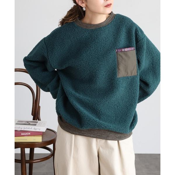 『タイムセール実施中』ZOZO問い合わせ番号:102181042ショップ:FUNALIVE，ファンアライブブランド:Quelle Chance，ケルシャンス，FUNALIVE，ファンアライブ商品名:配色ポケットボアロングスリーブプルオーバー...