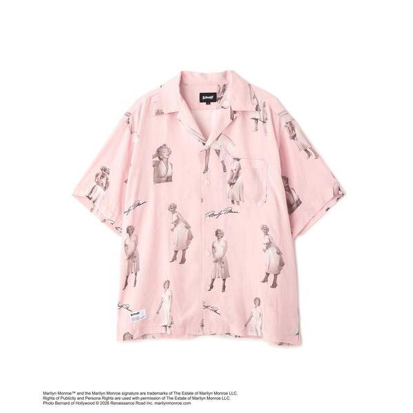 ZOZO問い合わせ番号:102181550ショップ:SCHOTT，ショットブランド:schott，ショット商品名:Schott/ショット/MARILYN MONROE RAYON SHIRT/マリリンモンロー レーヨンシャツカテゴリ:トップ...