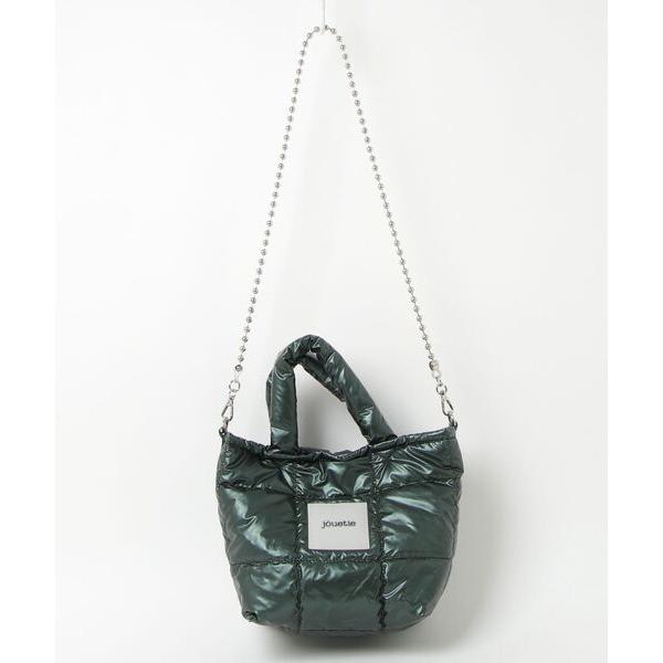 『タイムセール実施中』参考価格：6，930円発売時期：2024年08月コンディション：A（使用感なし）数回使用した程度で使用感が感じられないアイテム参考商品名：【jouetie/ジュエティ】メタリックナイロンキルティング　ミニトートバッグ（...