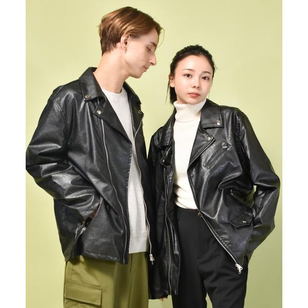 『セール実施中』参考価格：12，991円発売時期：2023年10月コンディション：A（使用感なし）数回使用した程度で使用感が感じられないアイテム参考商品名：Synthetic leather riders jacket/人工皮革 ダブルライ...