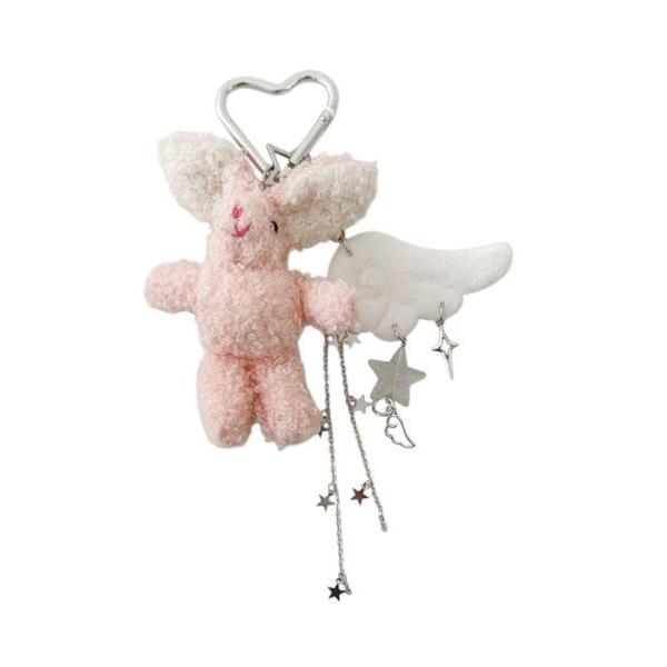 ZOZO問い合わせ番号:102218135ショップ:WEGO，ウィゴーブランド:WEGO，ウィゴー商品名:WEGO/ラビットエンジェルキーホルダーカテゴリ:財布/小物>キーホルダーブランド品番:LG25AW12-G0148素材:本体：...