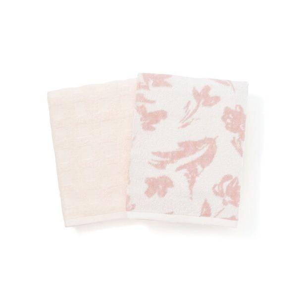 ZOZO問い合わせ番号:102218180ショップ:Francfranc，フランフランブランド:Francfranc，フランフラン商品名:ヴァレセットバスタオル ナチュラルフラワー ピンク 2枚セット 新生活 引っ越し 60×110cmカテ...