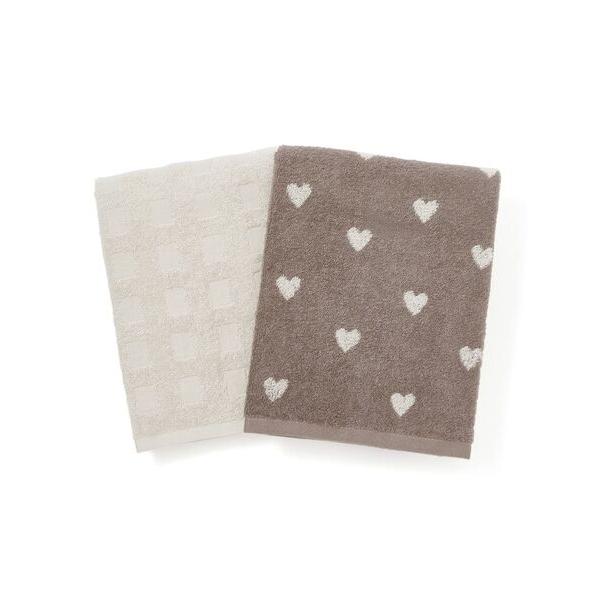 ZOZO問い合わせ番号:102218182ショップ:Francfranc，フランフランブランド:Francfranc，フランフラン商品名:ヴァレセットバスタオル ミニハート ブラウン 2枚セット 新生活 引っ越し 60×110cmカテゴリ:...