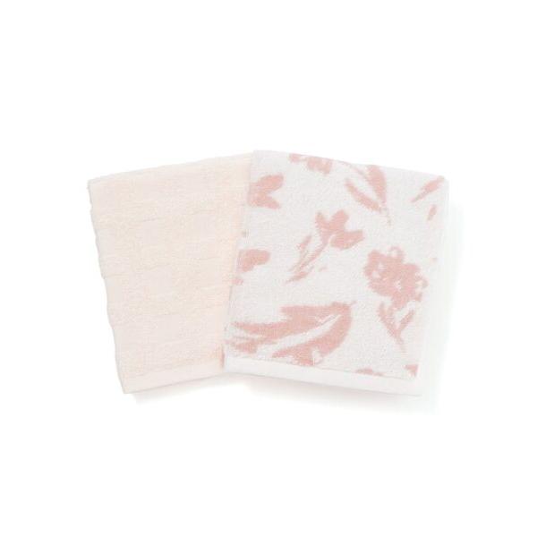 ZOZO問い合わせ番号:102218191ショップ:Francfranc，フランフランブランド:Francfranc，フランフラン商品名:ヴァレセットフェイスタオル ナチュラルフラワー ピンク 2枚セット 新生活 引っ越し 34×80cmカ...