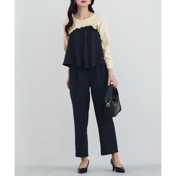 ZOZO問い合わせ番号:102220102ショップ:White Collection，ホワイトコレクションブランド:White Collection，ホワイトコレクション商品名:【 ディテールで魅せる 】 ダブルクロス・アシメフレアコンビネ...