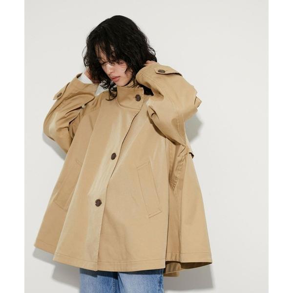 ZOZO問い合わせ番号:102221543ショップ:ADAM ET ROPE'，アダムエロペブランド:ADAM ET ROPE'，アダムエロペ商品名:フレアーミドルトレンチコートカテゴリ:ジャケット/アウター>トレンチコートブランド品...