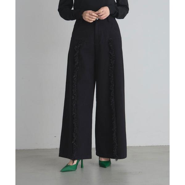 ZOZO問い合わせ番号:102222408ショップ:tocco closet／&amp;. NOSTALGIA，トッコ　クローゼット　／　アンドドットノスタルジアブランド:ARVELLIA，アルベリア商品名:FRINGE WIDE DENI...