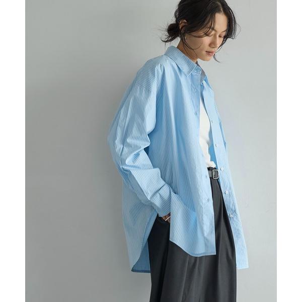 ZOZO問い合わせ番号:102222459ショップ:Bonjour Sagan，ボンジュールサガンブランド:meilmada，メイルマダ，Bonjour Sagan，ボンジュールサガン商品名:ストライプオーバーサイズシャツカテゴリ:トップス...