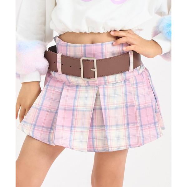 ZOZO問い合わせ番号:102222555ショップ:ANAP，アナップブランド:ANAP kids，アナップキッズ商品名:ベルト 付 プリーツ スカートカテゴリ:スカート>スカートブランド品番:421-3518素材:綿100% 付属ベ...