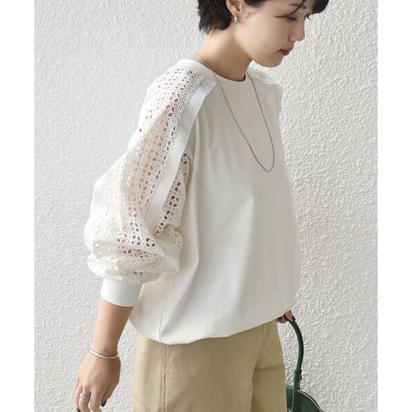 『タイムセール実施中』ZOZO問い合わせ番号:102223477ショップ:SHIPS for women，シップス フォー ウィメンブランド:SHIPS，シップス商品名:【WEB限定】〈手洗い可能〉レース コンビ カットソーカテゴリ:トップ...