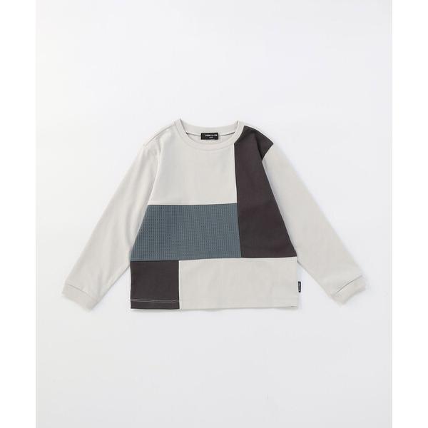 『タイムセール実施中』ZOZO問い合わせ番号:102235637ショップ:COMME CA ISM，コムサイズムブランド:COMME CA ISM，コムサイズム商品名:ブロッキング長袖Tシャツカテゴリ:トップス>Tシャツ/カットソーブ...