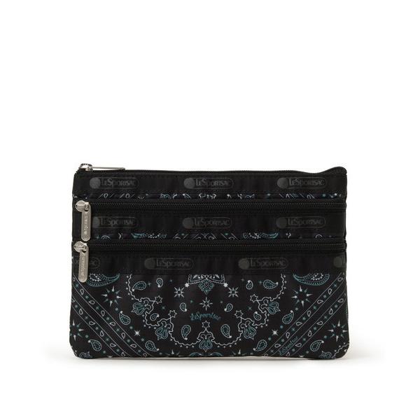 ZOZO問い合わせ番号:102257557ショップ:LeSportsac，レスポートサックブランド:LeSportsac，レスポートサック商品名:3ZIP COSMETIC ステレートバンダナカテゴリ:財布/小物>ポーチブランド品番:...