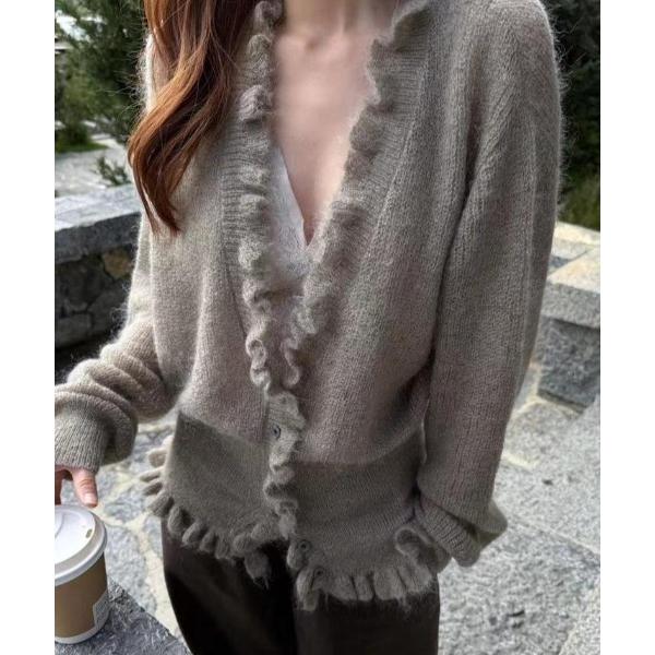 『タイムセール実施中』ZOZO問い合わせ番号:102257708ショップ:DIAVEL，ディアベルブランド:Lis ardent，リスアルダン，DIAVEL，ディアベル商品名:春服 フレアニットカーディガンカテゴリ:トップス>カーディ...