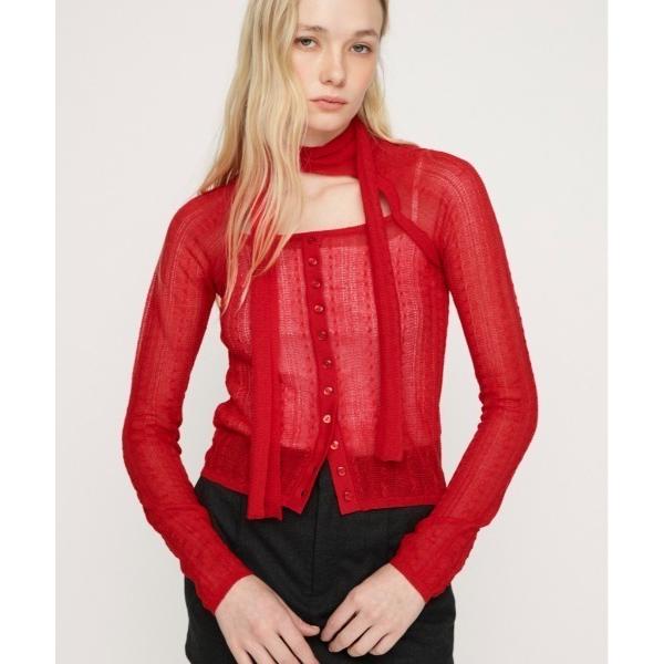 ZOZO問い合わせ番号:102258792ショップ:SLY，スライブランド:SLY，スライ商品名:TIE RIBBON KNIT TOPS タイリボン ニット トップス 春服カテゴリ:トップス>ニット/セーターブランド品番:030JS...