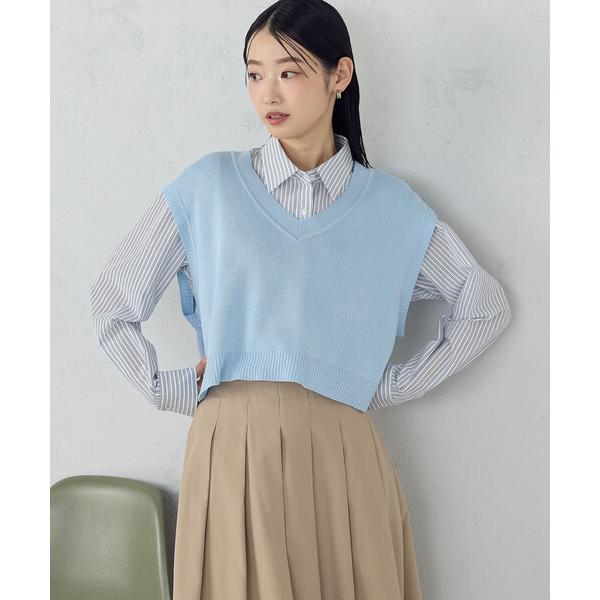 『タイムセール実施中』ZOZO問い合わせ番号:102258885ショップ:COMME CA ISM，コムサイズムブランド:COMME CA ISM，コムサイズム商品名:Vネックニットベストカテゴリ:トップス>ベストブランド品番:12-...