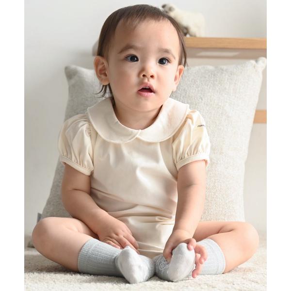 ※このアイテムは返品・交換対象外商品です。ZOZO問い合わせ番号:102260045ショップ:PUPPAPUPO，プッパプーポブランド:PUPPAPUPO，プッパプーポ商品名:丸襟 半袖 ロンパースカテゴリ:ママ＆ベビー>ロンパースブ...