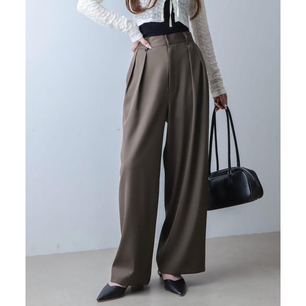 『セール実施中』ZOZO問い合わせ番号:102269748ショップ:WEGO，ウィゴーブランド:WEGO，ウィゴー商品名:WEGO/【26年春夏新作】タックワイドスラックスカテゴリ:パンツ>スラックスブランド品番:WE26SP01-L...