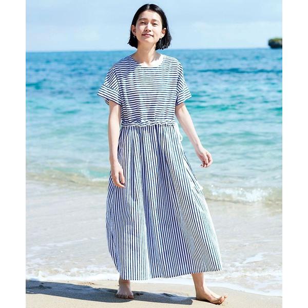 参考価格：7，590円発売時期：2023年06月コンディション：A（使用感なし）数回使用した程度で使用感が感じられないアイテム参考商品名：サニークラウズ　　海の色ストライプワンピース〈レディース〉参考品番：727236【商品に関する注意事項...