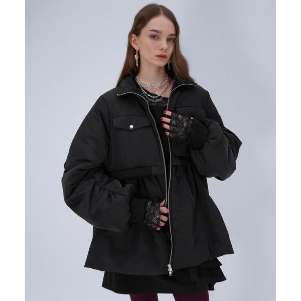 ZOZO問い合わせ番号:102303516ショップ:HARE，ハレブランド:HARE，ハレ商品名:MA-1ライクペプラムブルゾン(HARE)カテゴリ:ジャケット/アウター>ブルゾンブランド品番:634630素材:【ブラック09】 表地...