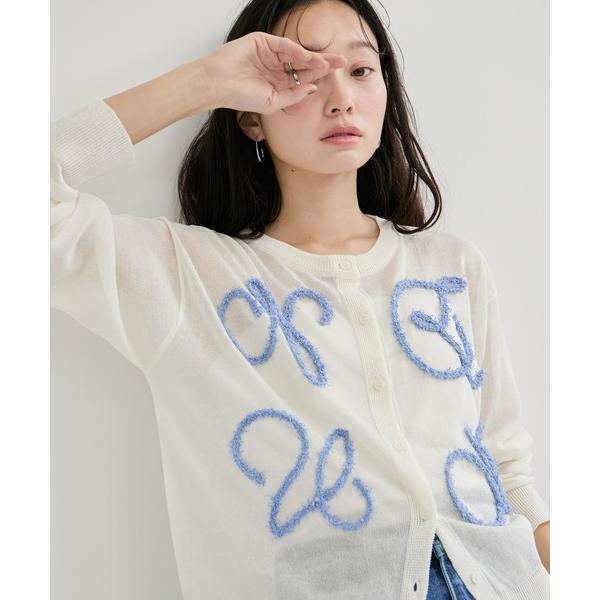 ZOZO問い合わせ番号:102303922ショップ:ADAM ET ROPE'，アダムエロペブランド:LE CERCLE par rope'，ルセルクルパーロペ，ADAM ET ROPE'，アダムエロペ商品名:コード刺繍シアーカーディガンカ...