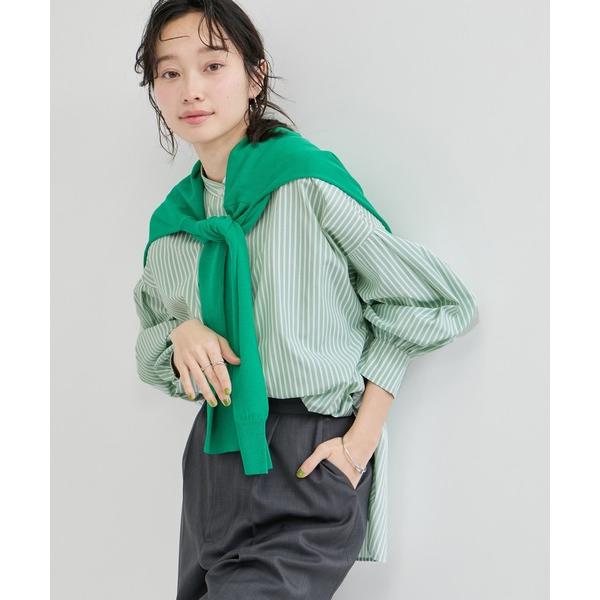 ZOZO問い合わせ番号:102303929ショップ:ADAM ET ROPE'，アダムエロペブランド:LE CERCLE par rope'，ルセルクルパーロペ，ADAM ET ROPE'，アダムエロペ商品名:ロゴ刺繍バンドカラーシャツカテ...