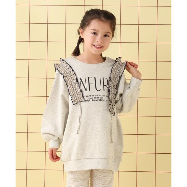 ZOZO問い合わせ番号:102304132ショップ:LEPSIM，レプシィムブランド:LEPSIM，レプシィム商品名:【KIDS】フリルロゴワンピース　639446カテゴリ:トップス>スウェットブランド品番:639446素材:本体：綿...