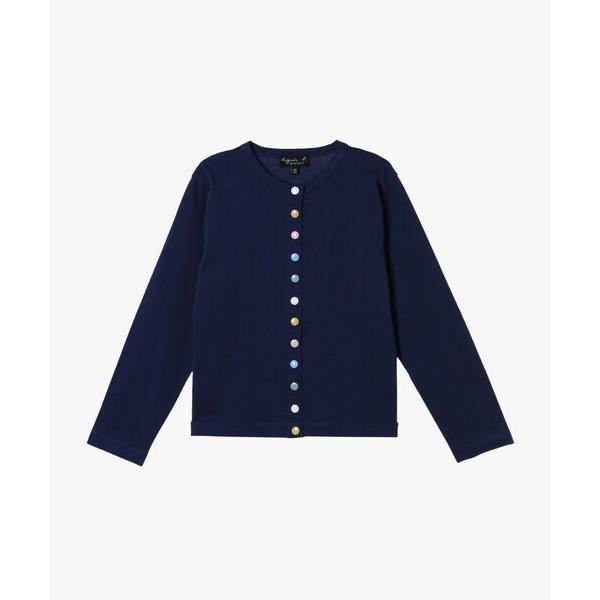 ZOZO問い合わせ番号:102304544ショップ:agnes b.，アニエスベーブランド:agnes b.，アニエスベー商品名:キッズ マルチカラー コットン 長袖 カーディガンプレッションカテゴリ:トップス>カーディガン/ボレロブ...