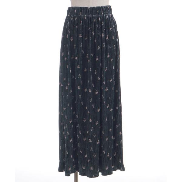『セール実施中』ZOZO問い合わせ番号:102304628ショップ:axes femme，アクシーズファムブランド:axes femme，アクシーズファム商品名:花柄ベロアスカートカテゴリ:スカート>スカートブランド品番:TE291X...