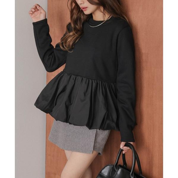 『タイムセール実施中』ZOZO問い合わせ番号:102304828ショップ:SUGAR BISKET，シュガービスケットブランド:SUGAR BISKET，シュガービスケット商品名:【裏起毛】バルーンペプラムトップスカテゴリ:トップス>...