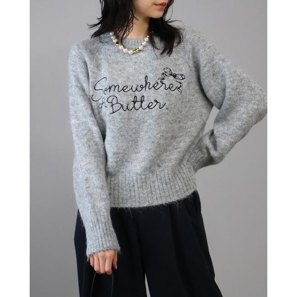 『タイムセール実施中』ZOZO問い合わせ番号:102305729ショップ:Bonjour Sagan，ボンジュールサガンブランド:Doumoi，ドゥモエ，Bonjour Sagan，ボンジュールサガン商品名:英字ロゴ　ラグランスリーブニット...