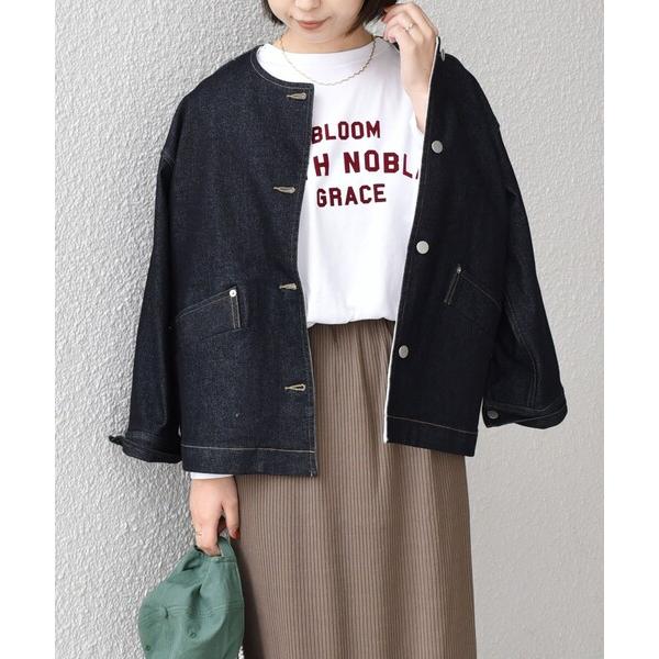 ZOZO問い合わせ番号:102305851ショップ:SHIPS for women，シップス フォー ウィメンブランド:SHIPS Colors，シップス カラーズ商品名:SHIPS Colors:〈洗濯機可能〉デニム ノーカラー ジャケッ...