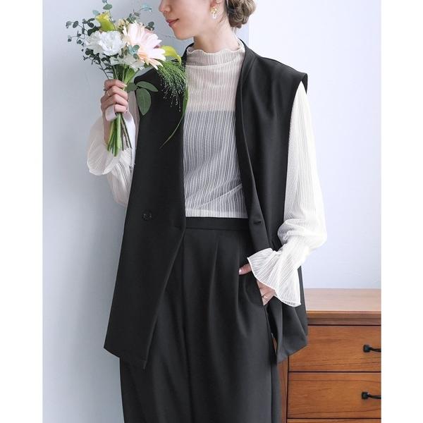 『タイムセール実施中』ZOZO問い合わせ番号:102305977ショップ:reca，レカブランド:reca，レカ商品名:ノーカラーベストカテゴリ:フォーマルスーツ/小物>スーツベストブランド品番:bel-hr-0627素材:ポリエステ...
