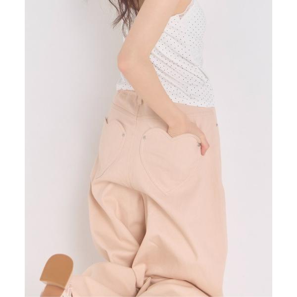 『タイムセール実施中』ZOZO問い合わせ番号:102305978ショップ:Heather，ヘザーブランド:Heather，ヘザー商品名:【ウエストサイドボタンで自由にフィット】ハートバレルワイドパンツ　640682カテゴリ:パンツ>そ...