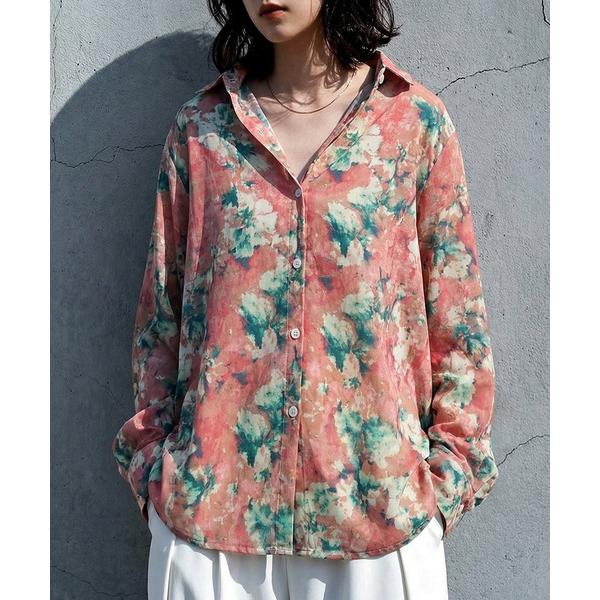 ZOZO問い合わせ番号:102306900ショップ:antiqua，アンティカブランド:antiqua，アンティカ商品名:レギュラーカラー 花柄 シャツカテゴリ:トップス>シャツ/ブラウスブランド品番:ANS-00016素材:表地：綿...