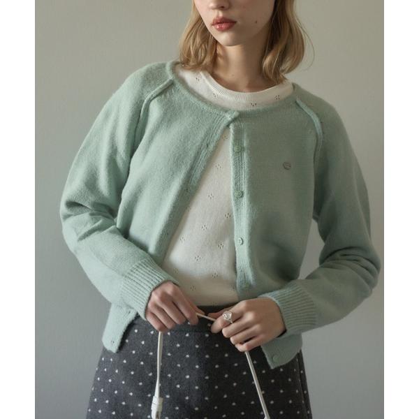 ZOZO問い合わせ番号:102307061ショップ:Auntie Rosa，アンティローザブランド:Birthday room，バースデイルーム商品名:Uネックニットカラーカーディガン/U-neck knit color cardiganカ...