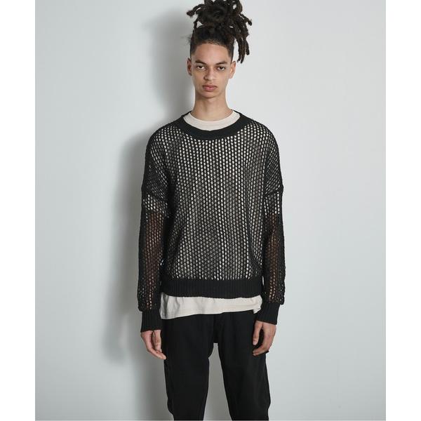 ZOZO問い合わせ番号:102307235ショップ:Auntie Rosa，アンティローザブランド:BLANK HOTEL，ブランクホテル商品名:Mesh Sheer Knit P/O / メッシュシアーニットプルオーバーカテゴリ:トップス...