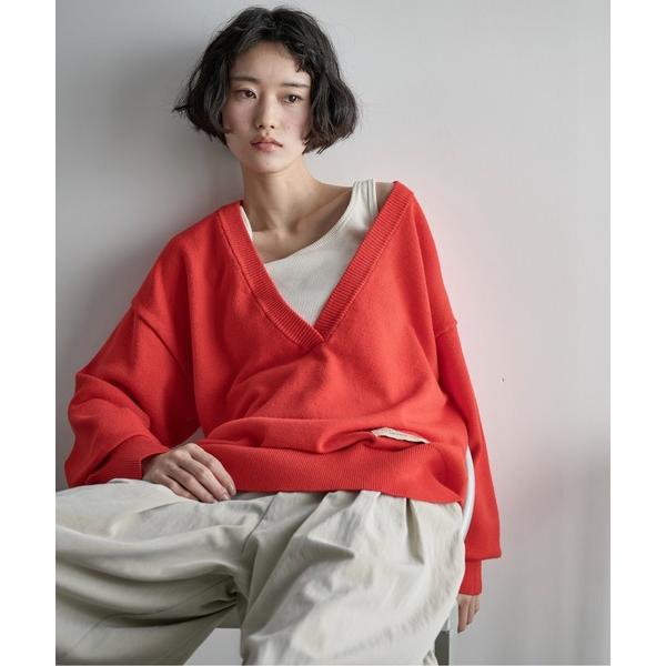 『タイムセール実施中』ZOZO問い合わせ番号:102307566ショップ:Auntie Rosa，アンティローザブランド:THE YOn，ザヨン商品名:ディープVネックルーズニットトップスカテゴリ:トップス>ニット/セーターブランド品...
