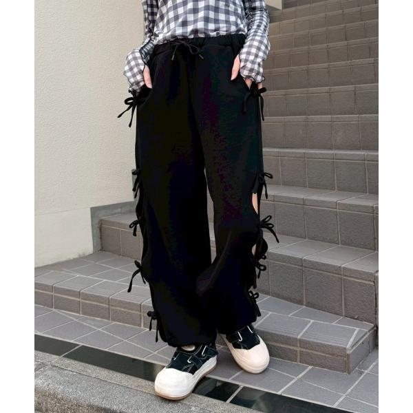 ZOZO問い合わせ番号:102307917ショップ:Candy Stripper，キャンディストリッパーブランド:Candy Stripper，キャンディストリッパー商品名:RIBBON HOLE SWEAT パンツカテゴリ:パンツ>...