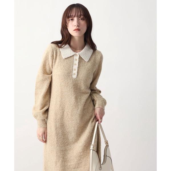 『タイムセール実施中』ZOZO問い合わせ番号:102308126ショップ:Chaco closet，チャコクローゼットブランド:NOAHL，ノアル商品名:【NOAHL】ブークレニット配色ワンピースカテゴリ:ワンピース/ドレス>ワンピー...