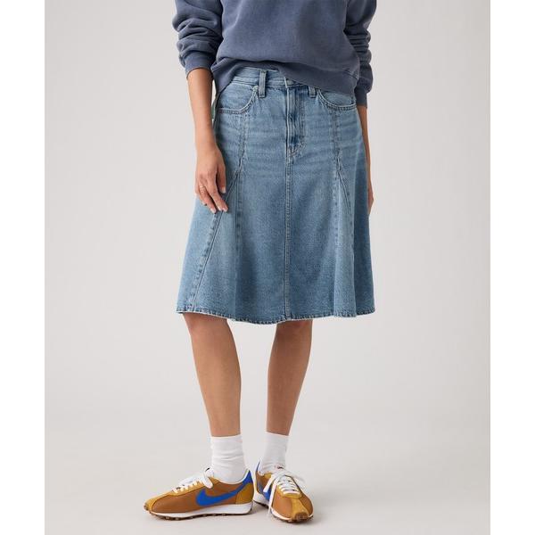 『タイムセール実施中』ZOZO問い合わせ番号:102308668ショップ:Levi's，リーバイスブランド:Levi's，リーバイス商品名:Levi's/リーバイス テンセル ゴデットフレアスカートカテゴリ:スカート>デニムスカートブ...